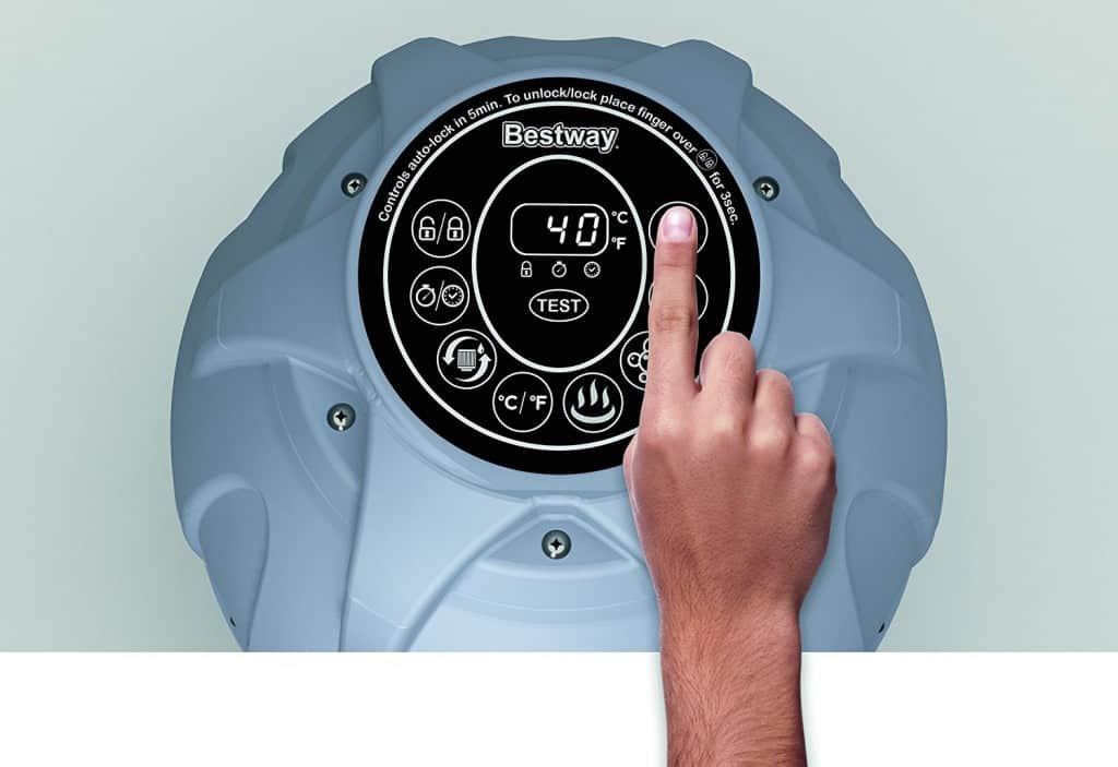 Lay-Z-Spa Paris inflatable hot tub control panel | Pyracantha.co.uk