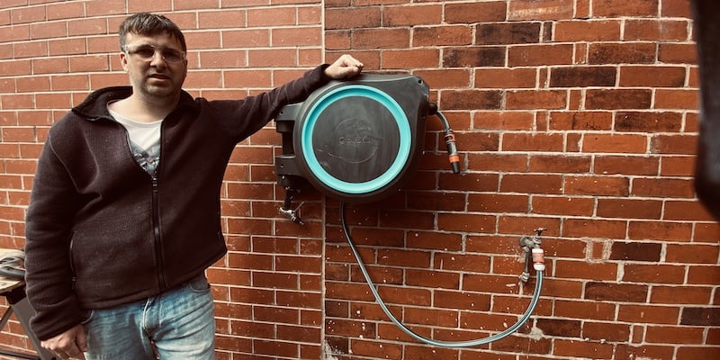 How To Install A Wall mounted Hose Reel - Step by Step & Pics